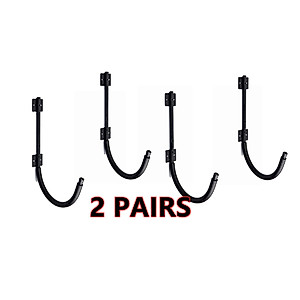 Mrhardware Kayak Wall Rack Canoe Hanging Wall Frame Canoeing Aquaplane Skis Indoor Storage Rack (2 Pairs)