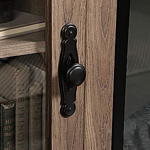 Sauder Barrister Lane Media Fireplace, for TVs up to 60", Salt Oak finish