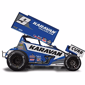 2021 #9 Karavan Trailers Sprint Car James McFadden in 1:18 Scale by Acme