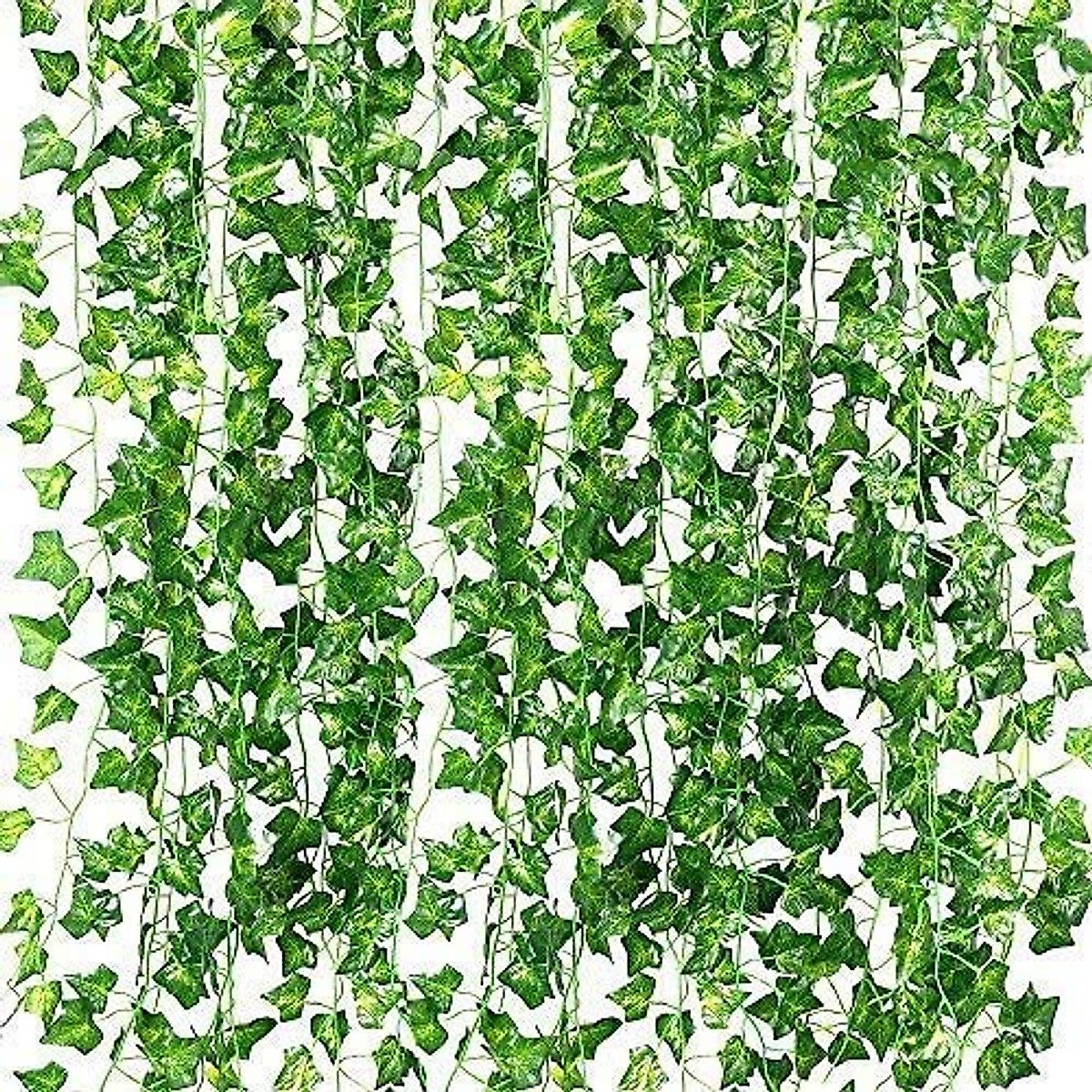 SO CAL PRO Fake Ivy Leaves Artificial Ivy Greenery Vines for Room Decor Leaves Room Decor Fake Leaves Ivy Eucalyptus Garland Faux Vines Wedding Decor (36 Strands of Ivy)