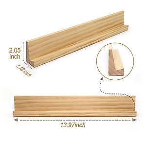 Domino Racks Set of 8, Mexican Train Dominoes Trays, Wooden Domino Holders for Mexican Train, Chickenfoot Combo, Mahjong and Other Dominoes Games13.97 x 2 x 1.18 Inches - Dominoes NOT Included