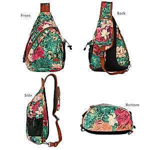 Baosha Sling backpack Crossbody Shoulder Chest Bag Travel Hiking Daypack for Women XB-04 (BS)