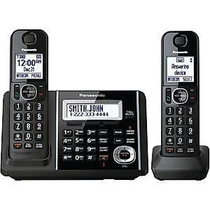 Panasonic KX-TGF342B DECT 2-Handset Landline Telephone