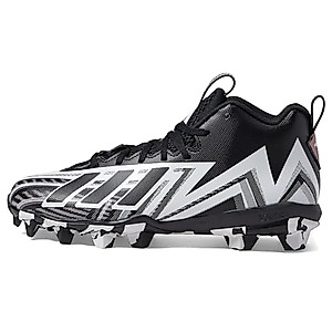 adidas Men's Freak Spark 23 Football Shoe, Black/White/Black (Molded), 12