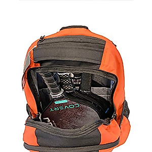 Pickleball Marketplace | Midsize Paddle/Equipment Backpack - Orange - Perfect for Pickleball - 3 Spacious Compartments - Will Hold Multiple Paddles