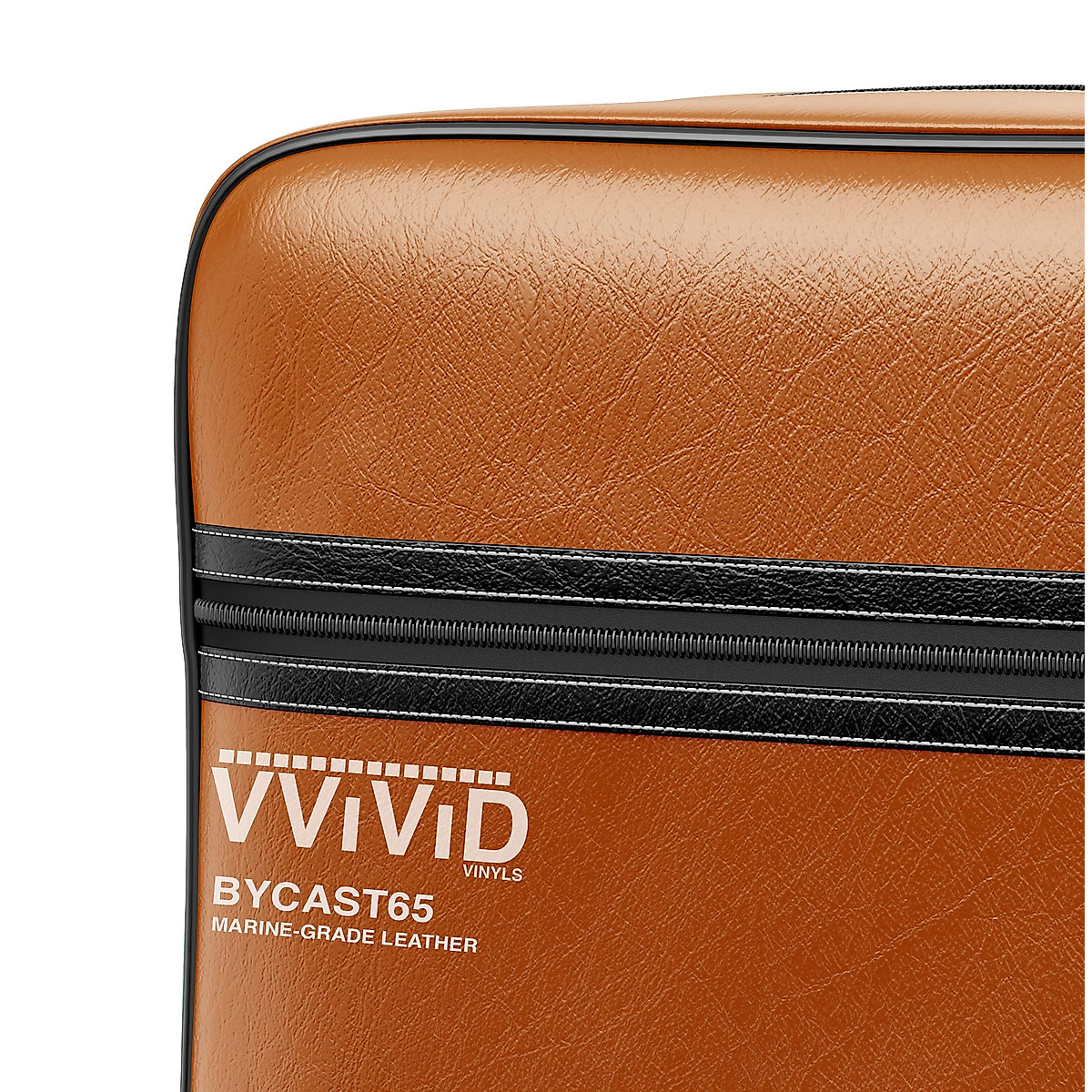 VViViD Light Brown Weatherproof Faux Leather Finish Marine Vinyl Fabric (1.5ft x 54")