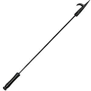 Sunnydaze Large Steel Black Fire Pit Poker, 27 Inch Long