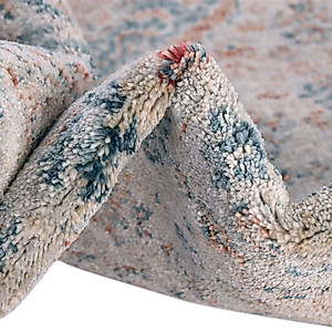 Rugs.com Newport Collection Rug – 4' x 6' Multi Medium Rug Perfect for Entryways, Kitchens, Breakfast Nooks, Accent Pieces