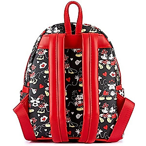 Loungefly Disney Mickey and Minnie Heart Hands Womens Double Strap Shoulder Bag Purse