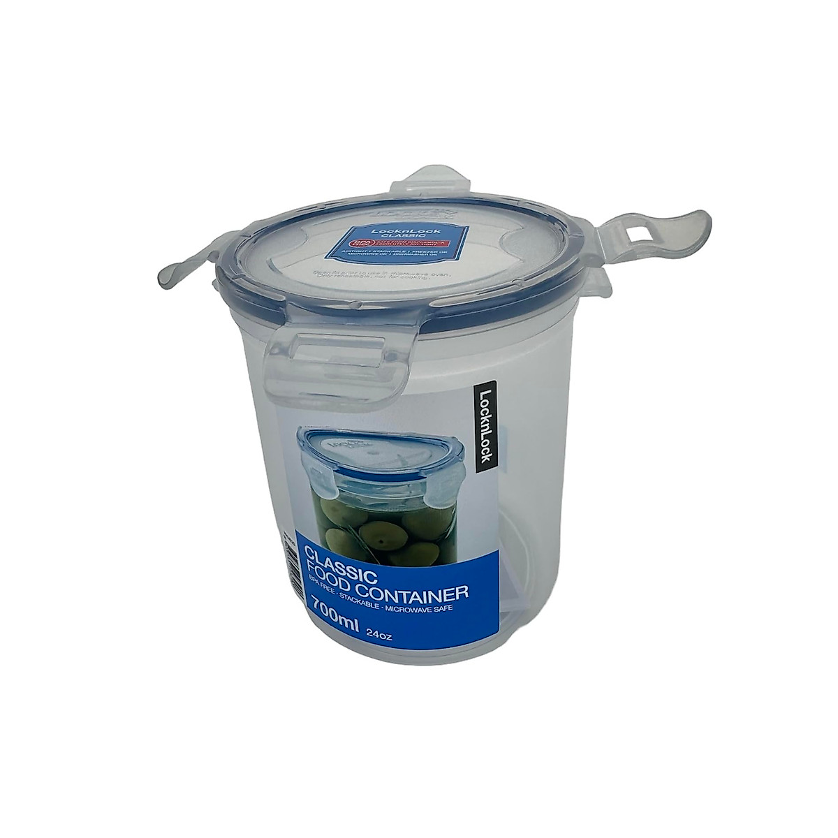 LOCK & LOCK 24-Fluid Ounce Round Food Container, Tall, 2.9-Cup