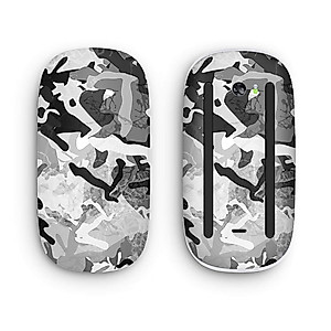 Design Skinz Desert Snow Camouflage V2 Vinyl Decal Compatible with The Apple Magic Mouse 2 (Wireless, Rechargable) with Multi-Touch Surface