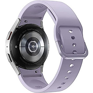 Samsung Galaxy Watch 5 [2022] Latin Specs Bluetooth Aluminum Case BioActive Sensor Sleep Tracking Heart (40mm, Silver / Violet + 15W Wall Charger)