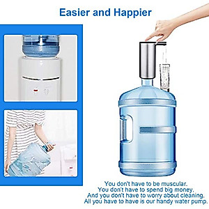 Auto Bottled Water Pump with Volume Control Wireless Water Dispenser Rechargeable Gallon Water Bottle Jug Dispenser Pump