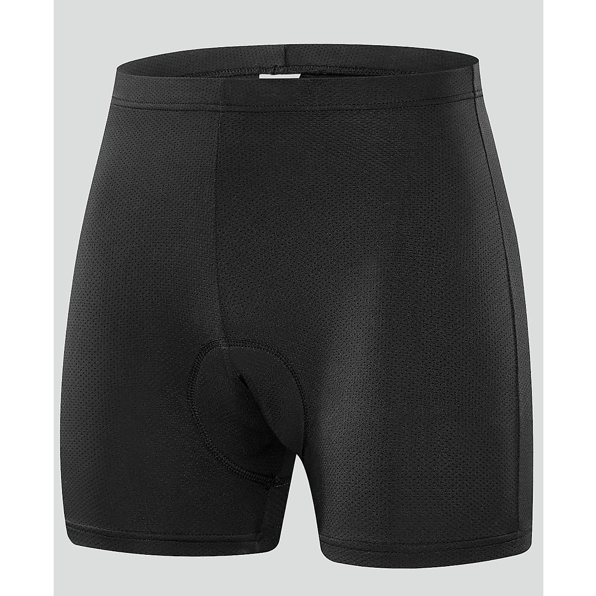 qualidyne Men's Cycling Underwear Shorts 4D Padded Bike Bicycle Undershorts MTB Liner Biking Underpants Black