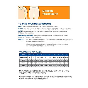 Landau Urbane Ultimate Scrub Pants for Women: Modern Tailored Fit, Luxe Soft Stretch Fabric, 50/50 Waist, Medical Scrubs 9300 Black