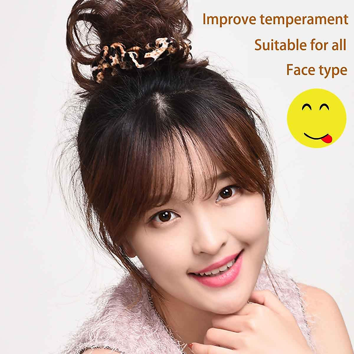 TUICARE 6 PCS Hair Scrunchies for Women - Leopard & Cheetah Print, Velvet, Large, 3 Styles, Hair Ties for Thick Hair, Hair Accessories, 6 Count