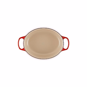 Le Creuset Enameled Cast Iron Signature Oval Dutch Oven, 2.75 qt., Cerise