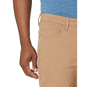 Amazon Essentials Men's Skinny-Fit 5-Pocket Comfort Stretch Chino Pant (Previously Goodthreads), Light Khaki Brown, 35W x 30L