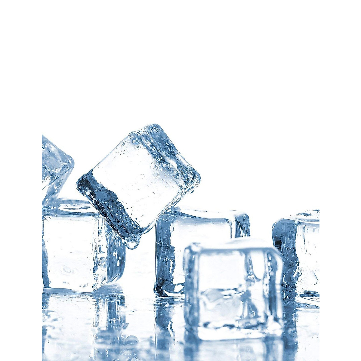 DomeStar Clear Fake Ice Cubes, 20 PCS 0.8" Plastic Ice Cubes Acrylic Clear Ice Rock Diamond Crystals Square Fake Ice Cubes Display for Home Decoration Wedding Centerpiece Vase Fillers