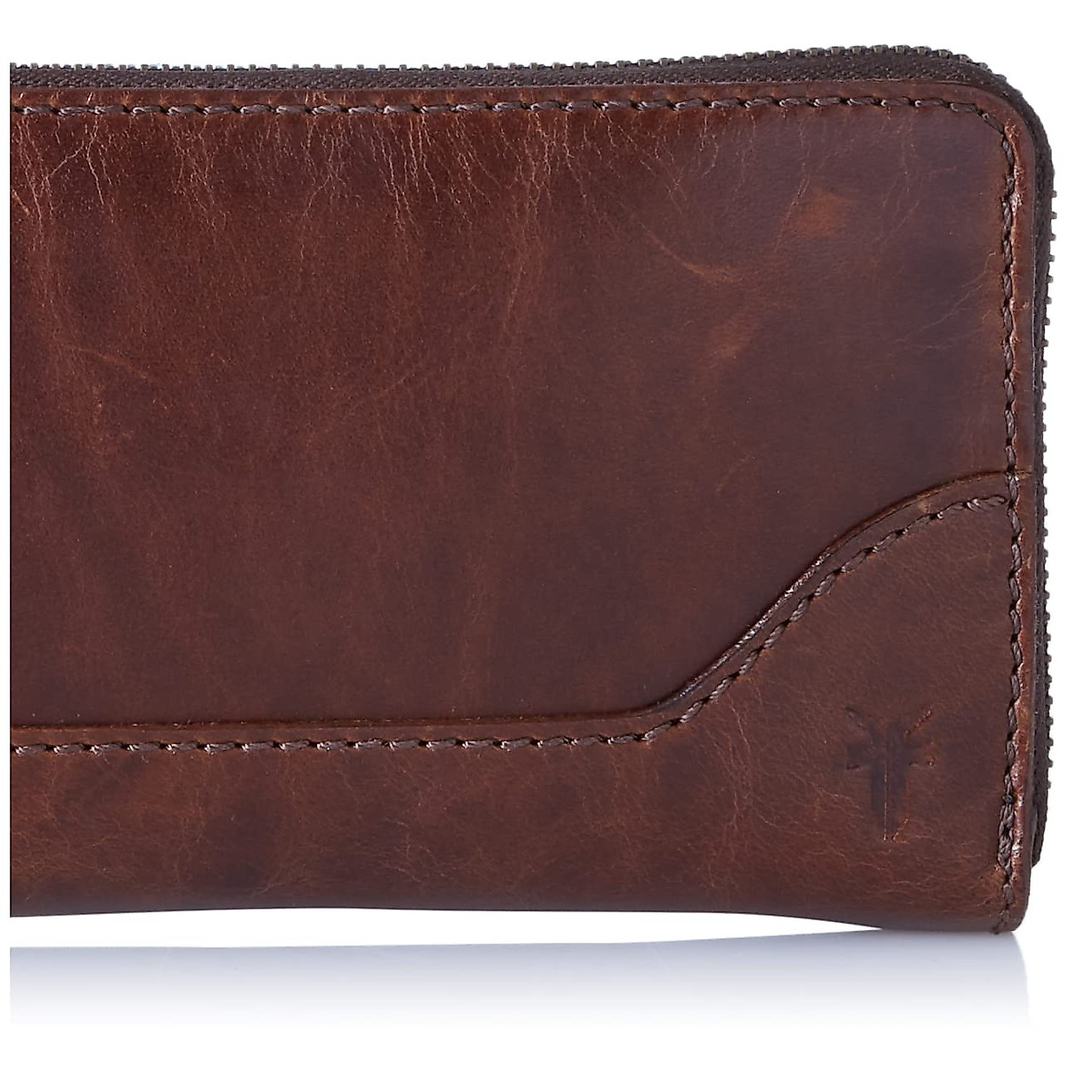 Frye Women's Melissa Zip Wallet, Dark Brown, One Size