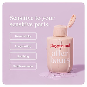 Playground After Hours, Natural, Water-Based Personal Lubricant with Natural Ingredients, Safe to Use with Latex Condoms, Lube for Men, Women, and Couples, Musk & Oud Wood Essence, 3.7 Fl. Oz.