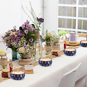 Citronella Candles 4 Pack 56oz in Total, Outdoor Large Candles 3-Wick Burning for 300 Hours, Hand Poured Non-Toxic Citronella Candles Suitable for Garden, Patio, Camping, Picnic and Barbecue