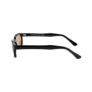 Pacific Coast Original KD's Biker Sunglasses (Black Frame/Dark Grey Lens)