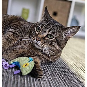 Petlinks HappyNip Crinkle Chameleon Cat Toy, Contains Silvervine & Catnip - Green, One Size