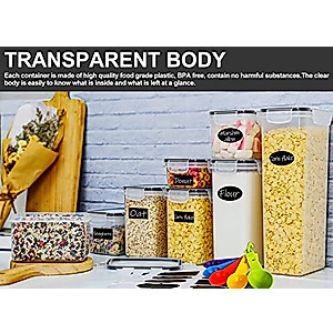 Airtight Food Storage Containers Set, RAZCC 23 PACK Cereal Storage Containers for Kitchen and Pantry Organization BPA Free Kitchen Canisters for Cereal, Rice, Flour & Oats, Free Marker and Labels