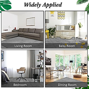 Square Foam Play Mat -30pcs 12x12x0.4in Thicken Interlocking Puzzle Plush Floor Tiles with Edges,Soft Non-Slip Climbing Carpet,for Room Floor(Size:Green+White)