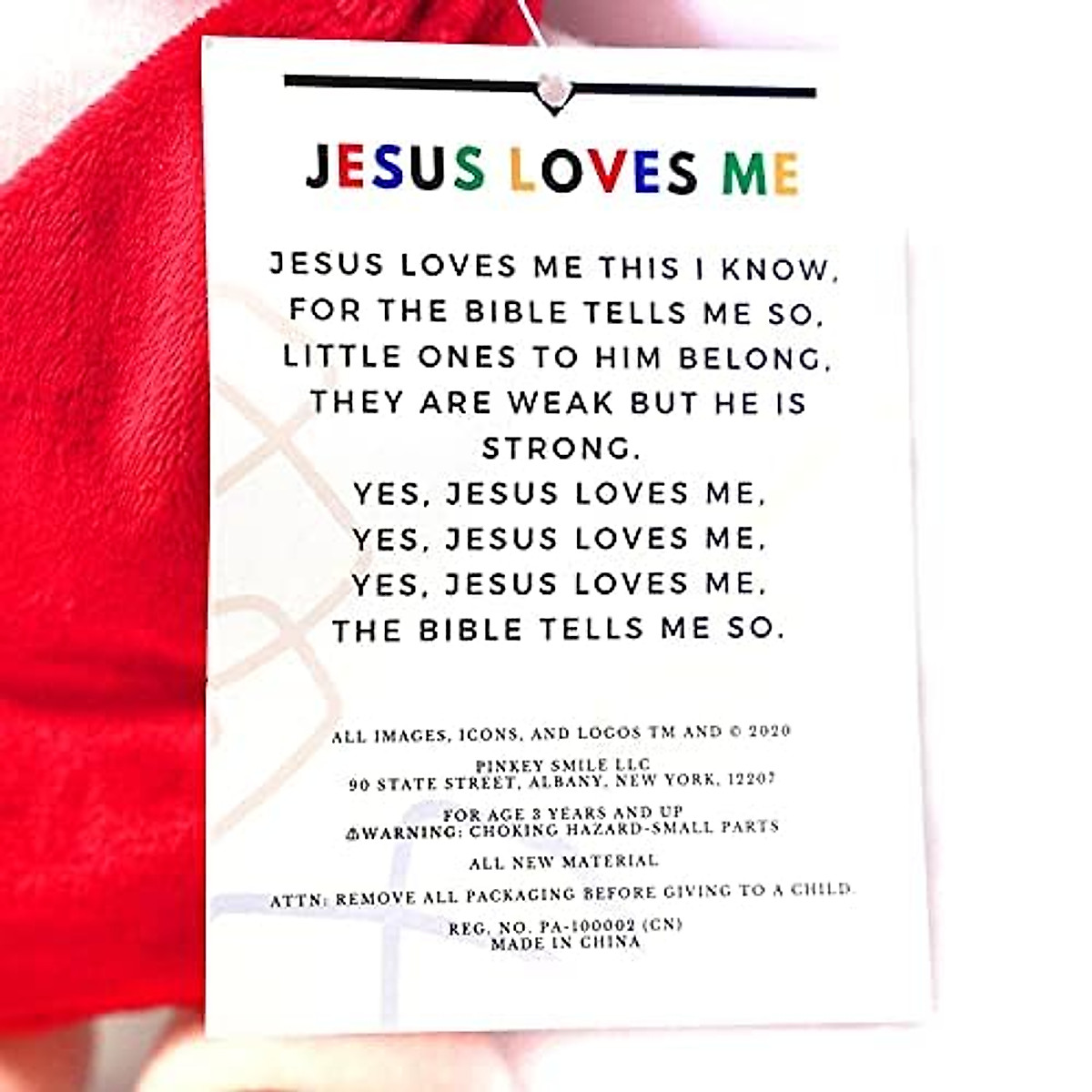 Pinkey Smile My Jesus Plush 14" Large Christ Doll Cute Christian Stuffed Plush of Son of God for Children, Church, Sunday School, Religious Gift, Kids Jesus Gift