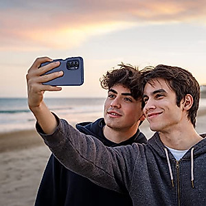 PUJUE for Motorola Moto G-Stylus 5G-2022 Case: Silicone Shockproof Protective Cell Phone Case - Slim Rugged Dual Layer 360 Full Protection Durable Tough Drop Proof Bumper (Navy Blue)