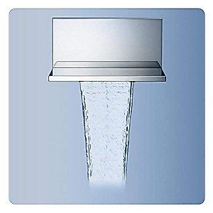 AXOR Tub Spout Trim 10" x 5" Luxury 9-inch Modern Tub Spout in chrome, 10942001