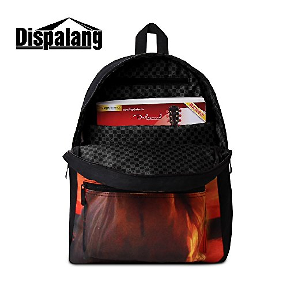Dispalang Boxing Glove Print School Backpack Boys Cool Laptop Bookbag College