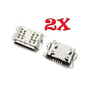 ePartSolution 2X Micro USB Charger Charging Port Dock Connector USB Port Replacement for LG K40/Aristo 4 Plus X320/K22 K200 USA