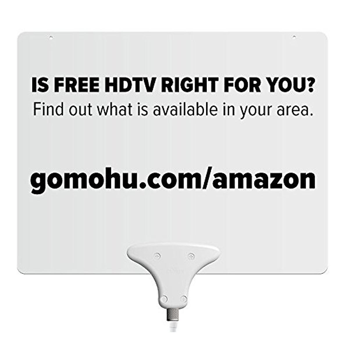 Mohu Leaf 30 Indoor TV Antenna, 40 Mile-Range, UHF/VHF Multi-directional, Original Paper-Thin, 10 ft. Detachable Coaxial Cable, Reversible, Paintable, 4K-Ready HDTV, MH-110583