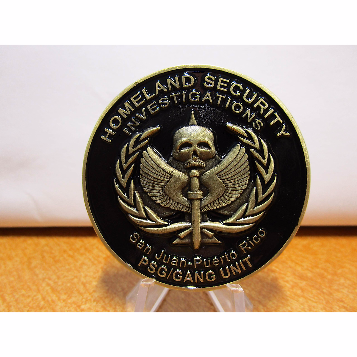 Ice Hsi Investigations San Juan Puerto Rico PSG Gang Unit Challenge Coin