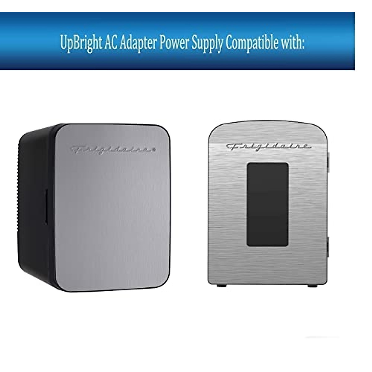 UpBright New AC 120V Power Cord Cable Plug Lead Charger Compatible with Frigidaire EFMIS183-SS EFMIS188-SS EFMIS189-SS 10L 15-Can Retro Mini Cooler Fridge Brushed Stainless Steel Rugged Refrigerator
