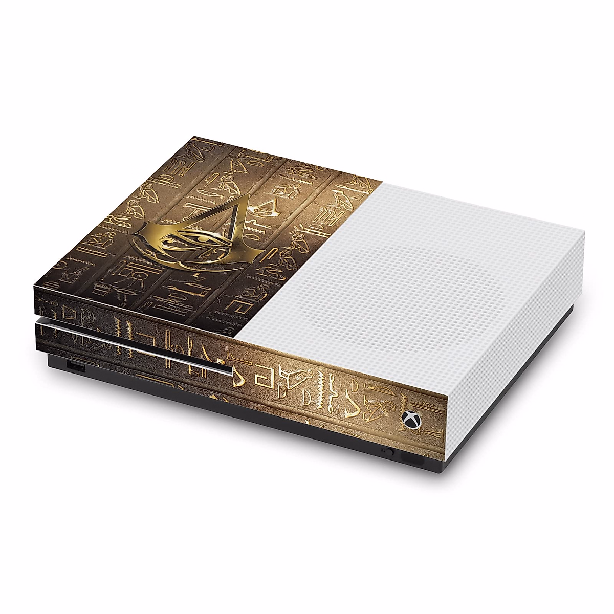 Head Case Designs Officially Licensed Assassin's Creed Logo 3D Heiroglyphics Origins Graphics Matte Vinyl Sticker Gaming Skin Decal Cover Compatible With Xbox One S Console