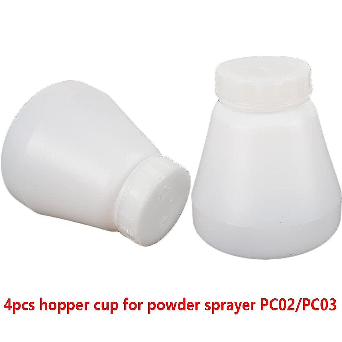 4 Piece Durable Electrostatic Sprayer Hopper Cups for Powder Coating Spray Gun PC02/PC03