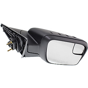 Kool Vue Passenger Side Power Non-Heated Mirror for Ford Explorer 2011-2015 Manual Fold With Spotter Glass; Without Signal Light, Memory & Puddle Lamp Textured