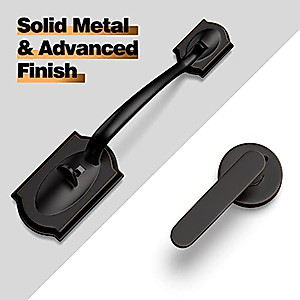 YYTDZSW Front Door Handle, Exterior Door Handle，Entry Door Handle with Reversible Lever, Adjustable Door Handle，Interior Door Handle, Black Door Handle, Oil Rubbed Bronze