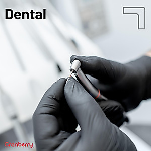 Cranberry USA CR3235case Carbon Nitrile Powder Free Exam Glove, 3.2 mil, Black, X-Small, Pack of 2000