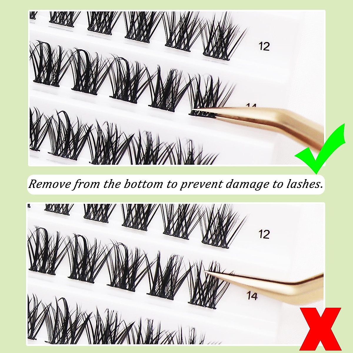 Fyonas Lash Clusters Fluffy Individual Lashes Cluster Eyelash Extensions 110 Pcs D Curl Manga Lashes Natural Look DIY Lash Extensions at Home Mix 8-16mm (Fairy)