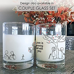 BoldLoft Grow Old with You Couples Coffee Mugs-Couple Gifts for Anniversary Wedding Engagement Valentines Day Ceramic Gifts for Boyfriend Girlfriend Bride and Groom Gifts Mug Gift Set for Him and Her