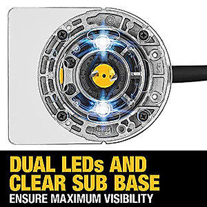 DEWALT Router, Fixed Base, Variable Speed, 1-1/4-HP Max Torque (DWP611) , Yellow