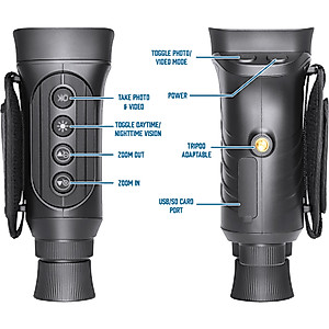 Barska NV-1 Night Vision Infrared Digital Monocular - Small, Compact, and Lightweight Design