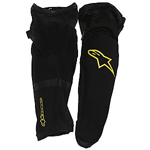 Alpinestars Men's Paragon Plus Knee/Shin Protector, Black Acid Yellow, Small