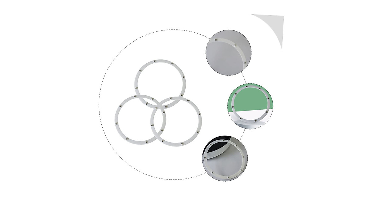 Veemoon Steel Ball Turntable Ring Set for Display and Organization