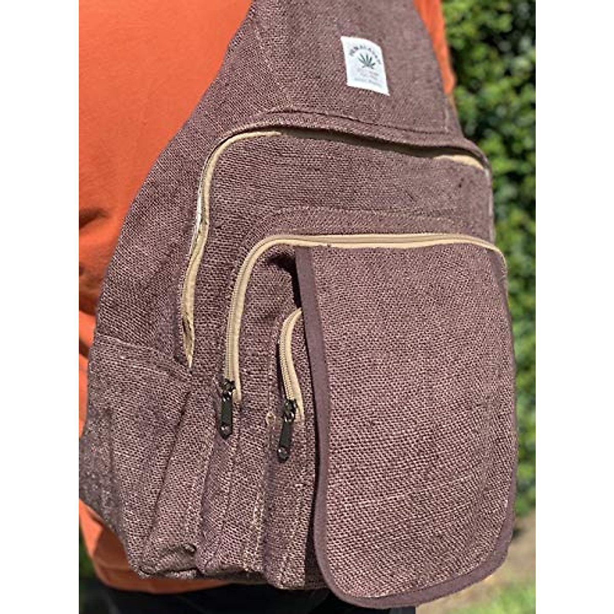 Unique deasign Himalaya Hemp Sling Backpack Hippie Backpack Festival Backpack Hiking Backpack 100% Hemp|100 VEGAN| FAIR TRADE | Handmade with Love.
